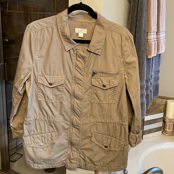 LOFT | Jackets & Coats | Good Condition Size Large Loft Cargo Jacket ...